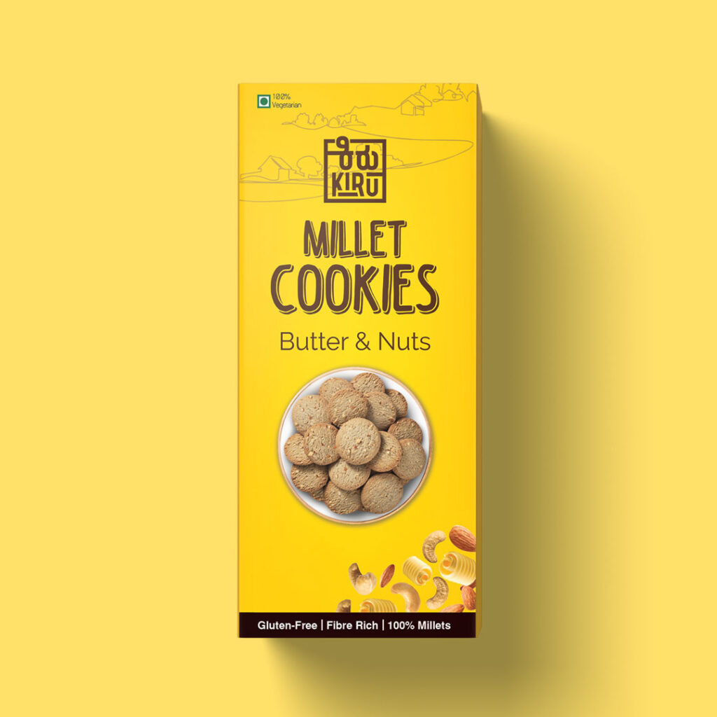 Millet Biscuits Butter & Nut - Healthy Cookies | No Maida