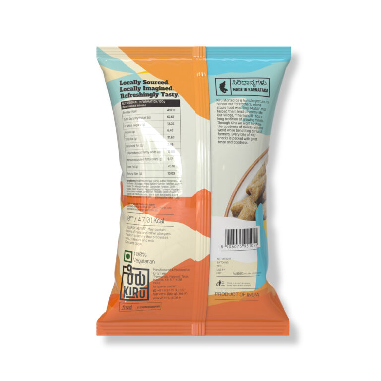 Millet Crunchies Bayiruchi Masala - Baked and Healthy Snacks