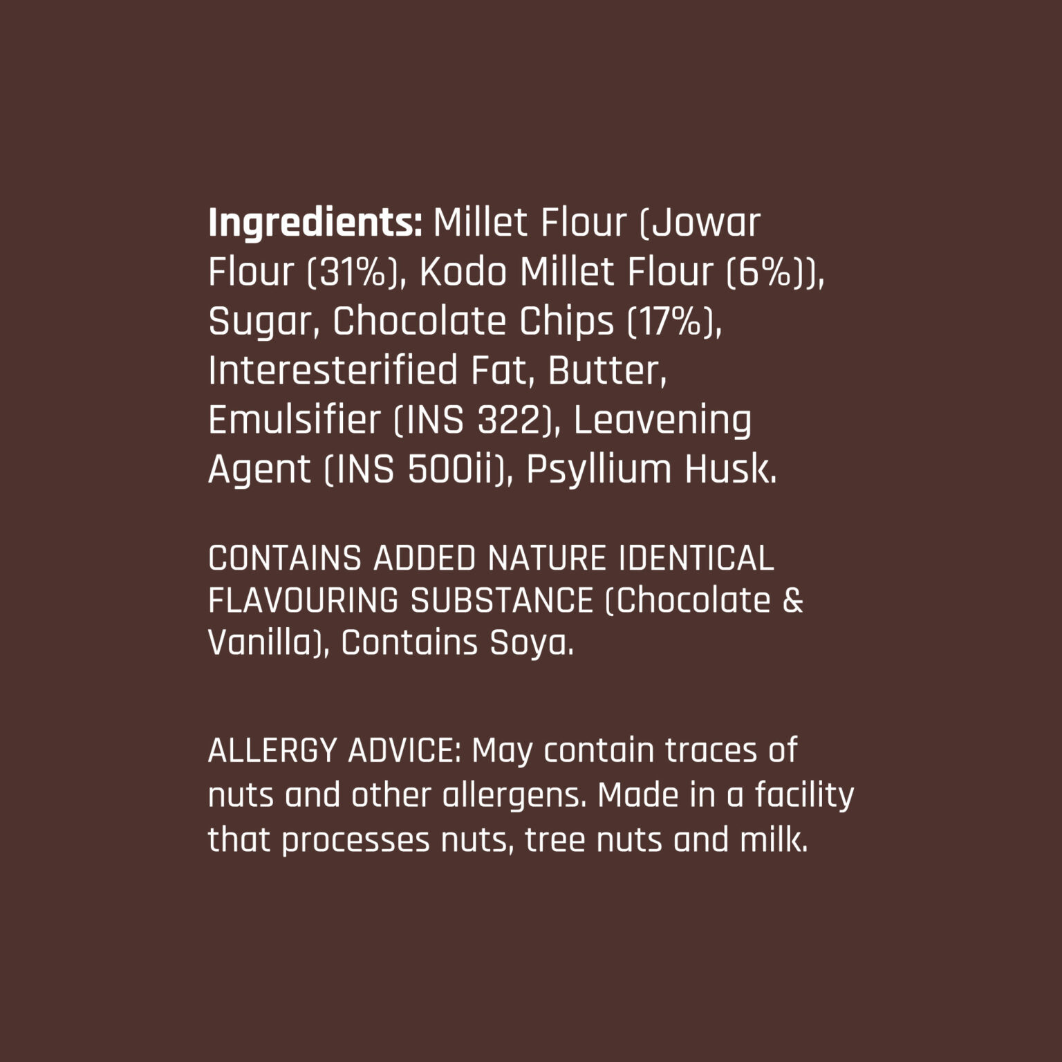 Millet Cookies Choco Chip - A Perfect Snack for Any Time of Day
