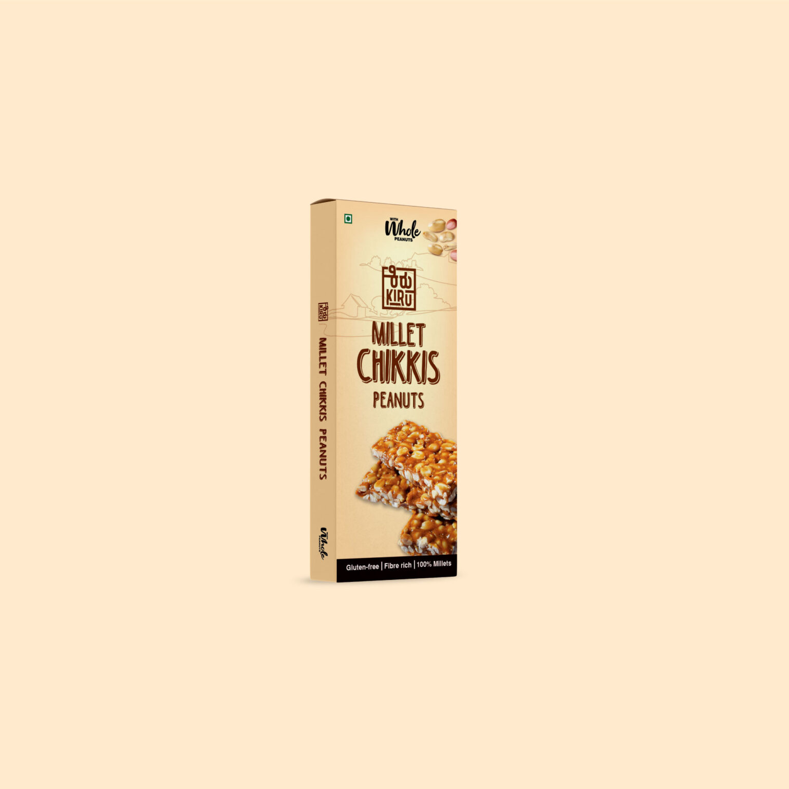 Kiru Millet Chikki Bar | Peanut Bar - Kiru: Millet Snacks