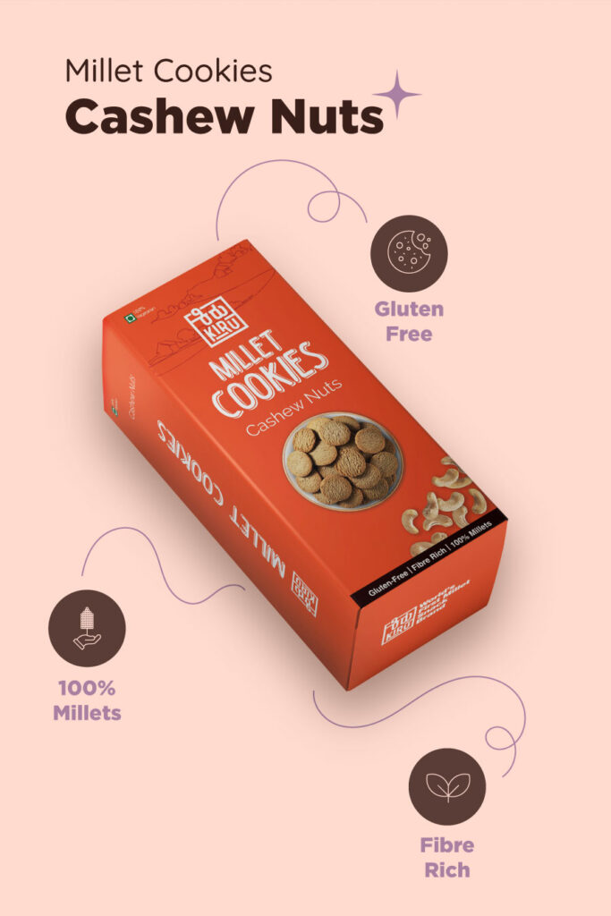 Cashew Nut Kiru Millet Cookie | Millet Biscuits - Kiru: Millet Snacks